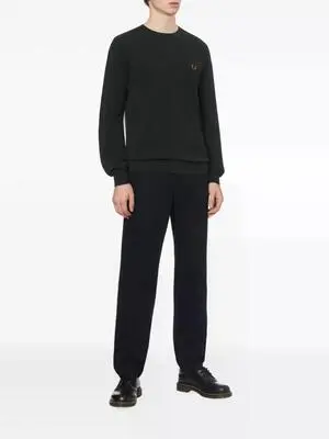 Fred Perry Embroidered Logo Sweater - Black