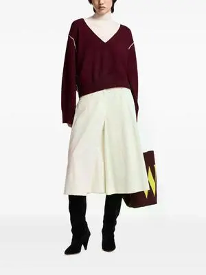 Essentiel Antwerp V-neck Contrast-trim T-shirt