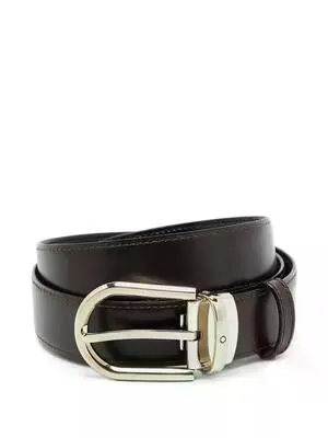 Montblanc Reversible Leather Belt - Brown