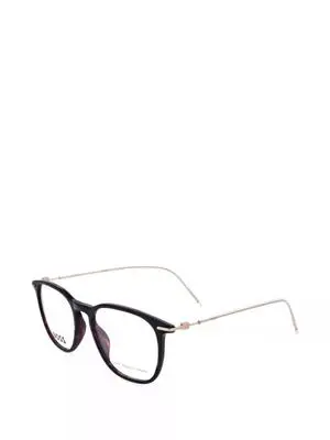 BOSS Tortoiseshell-effect Round-frame Glasses - Brown