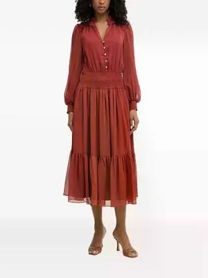 MORGAN Ruffled Tiered Midi Dress