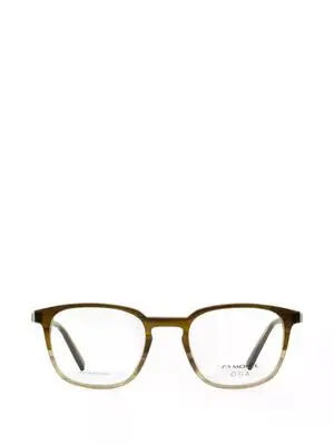 MOREL Kontur Square-frame Glasses - Brown