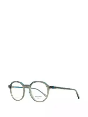 MOREL Kolor Round-frame Glasses - Grey