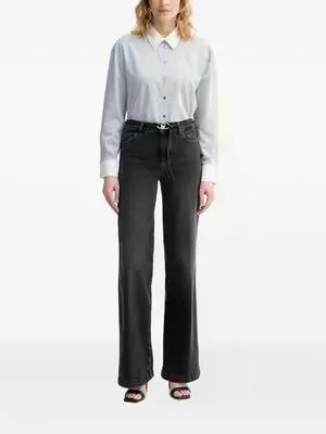 MORGAN Striped Crystal Embellished Shirt
