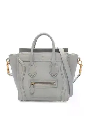 Celine 2010s Nano Luggage Tote Bag - Grey