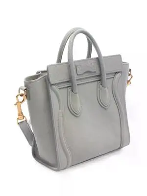 Celine 2010s Nano Luggage Tote Bag - Grey
