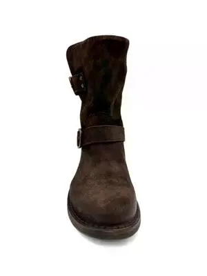 Fiorentini + Baker Erol-tu Buckle-fastening Suede Boots - Brown