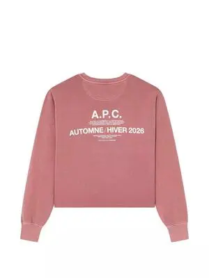 A.p.c. Cropped Logo Sweatshirt
