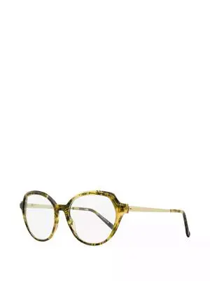 MOREL Koali Geometric-frame Eyeglasses - Brown