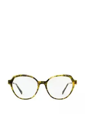 MOREL Koali Geometric-frame Eyeglasses - Brown