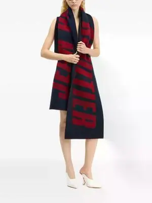 JEAN PAUL GAULTIER Logo-intarsia Scarf