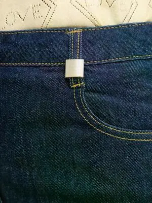 MORGAN Contrast Stitch Wide-leg Jeans