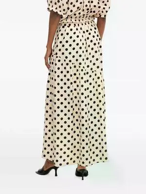 MORGAN Polka-dot Tiered Skirt