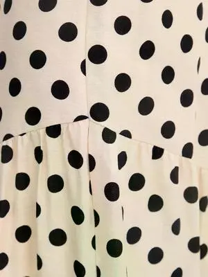 MORGAN Polka-dot Tiered Skirt