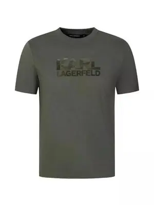 Karl Lagerfeld Logo-embroidered T-shirt
