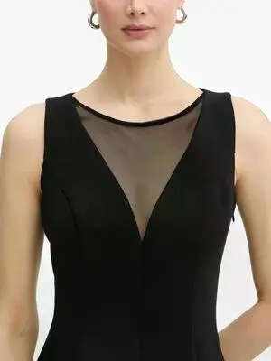 MORGAN Heart-cutout Crystal-embellished Mini Dress