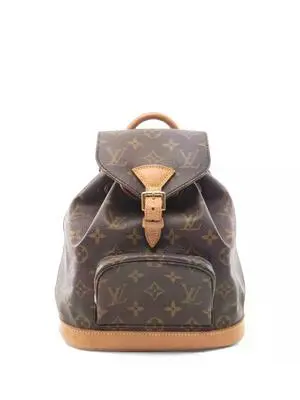 LOUIS VUITTON 1997 Mini Monogram Montsouris Buckle Backpack - Brown