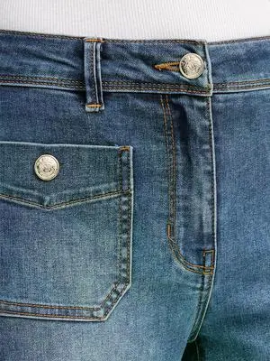 MORGAN Button-pocket Flared Jeans