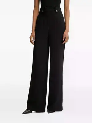 MORGAN Button-detail Wide-leg Trousers