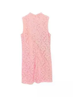 Gucci Floral Lace Midi Dress - Pink
