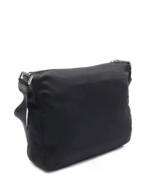 Prada Vela Re-nylon Shoulder Bag - Black
