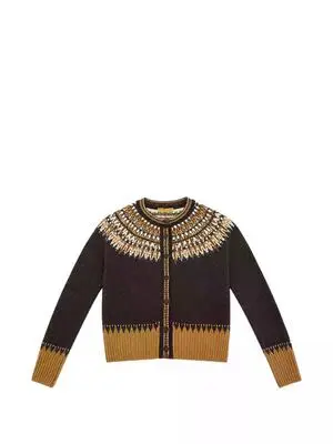 Ermanno Scervino Crystal-embellished Knit Cardigan - Brown