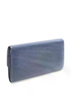 LOUIS VUITTON 2011 Portefeuil Sara Epi Leather Wallet - Blue