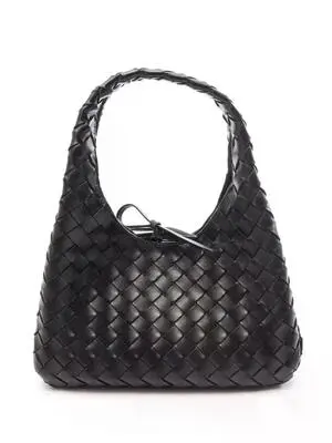 Bottega Veneta 2020s Small Campana Intrecciato Tote Bag - Black