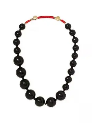 ROXANNE ASSOULIN Very Big Bead Stone Necklace - Black