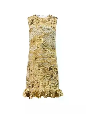 Moschino Printed Crepe De Chine Dress