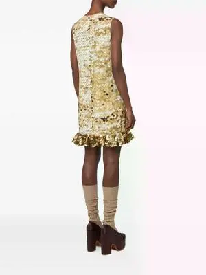 Moschino Printed Crepe De Chine Dress