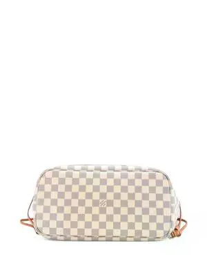 LOUIS VUITTON Neverfull Nm Damier Mm Tote Bag - White