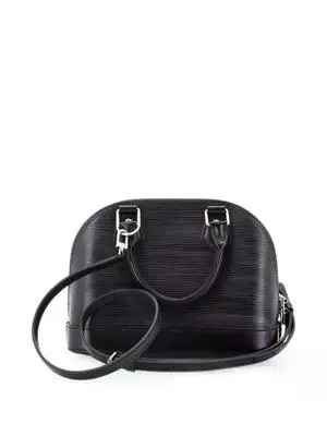 LOUIS VUITTON Alma Handbag Epi Leather Bb Satchel - Black