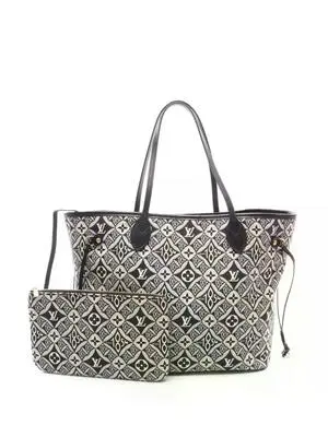 LOUIS VUITTON 2020 Mm Neverfull Monogram Since 1854 Jacquard Tote Bag - Black