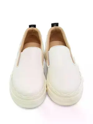 Chloé Lauren Leather Slip-on Sneakers