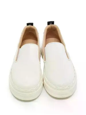 Chloé Lauren Leather Slip-on Sneakers