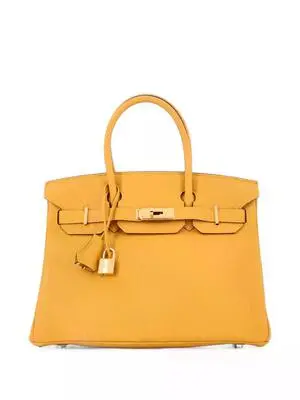 Hermès Birkin Handbag Jaune Ambre Togo With Gold Hardware 30 Tote Bag - Yellow