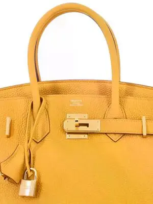 Hermès Birkin Handbag Jaune Ambre Togo With Gold Hardware 30 Tote Bag - Yellow
