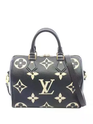 LOUIS VUITTON Monogram Empreinte Speedy Bandoulière 25 - Black