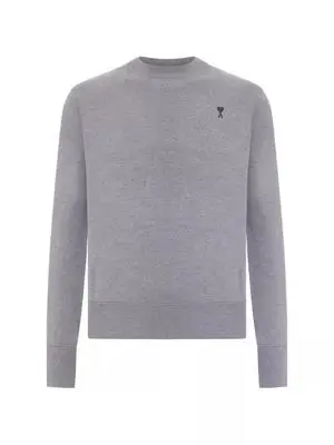 AMI Paris De Coeur Sweater - Grey
