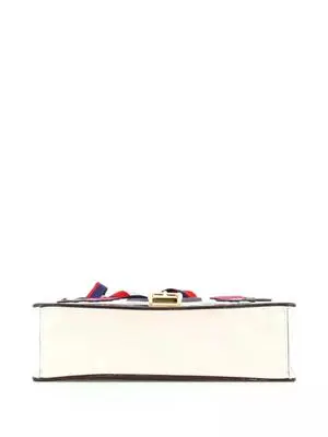 Gucci Sylvie Embroidered Leather Small Shoulder Bag