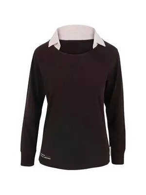 NOUMENO CONCEPT Layered-collar Long-sleeve T-shirt