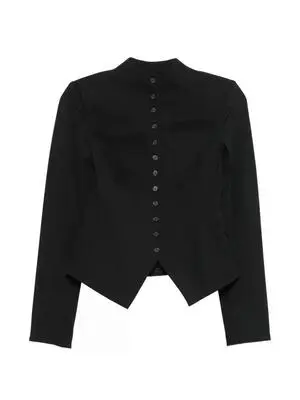 Staud Adrian Fitted Button-up Jacket - Black