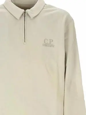 C.P. COMPANY Logo-embroidered Polo Shirt