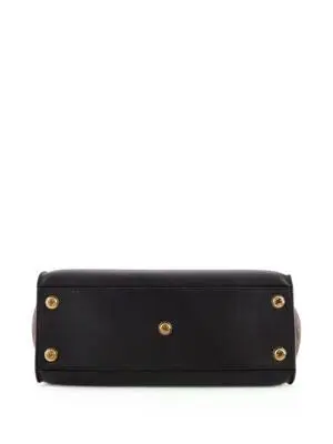 LOUIS VUITTON On My Side Leather With Monogram Canvas Mm Tote Bag