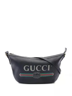 Gucci Leather Half-moon Shoulder Bag