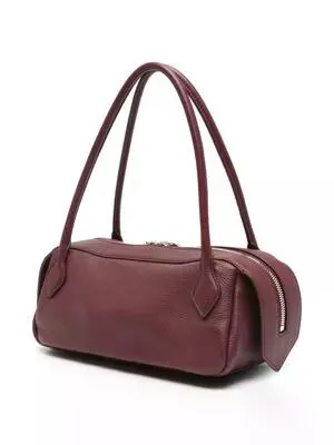 MINOBOSSI Grained Leather Shoulder Bag