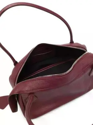 MINOBOSSI Grained Leather Shoulder Bag