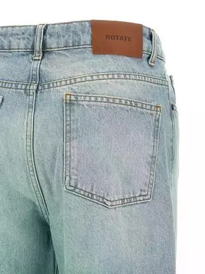 ROTATE BY BIRGER CHRISTENSEN Straight Denim Zip Jeans Light