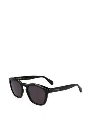 FERRAGAMO Geometric-frame Sunglasses - Black